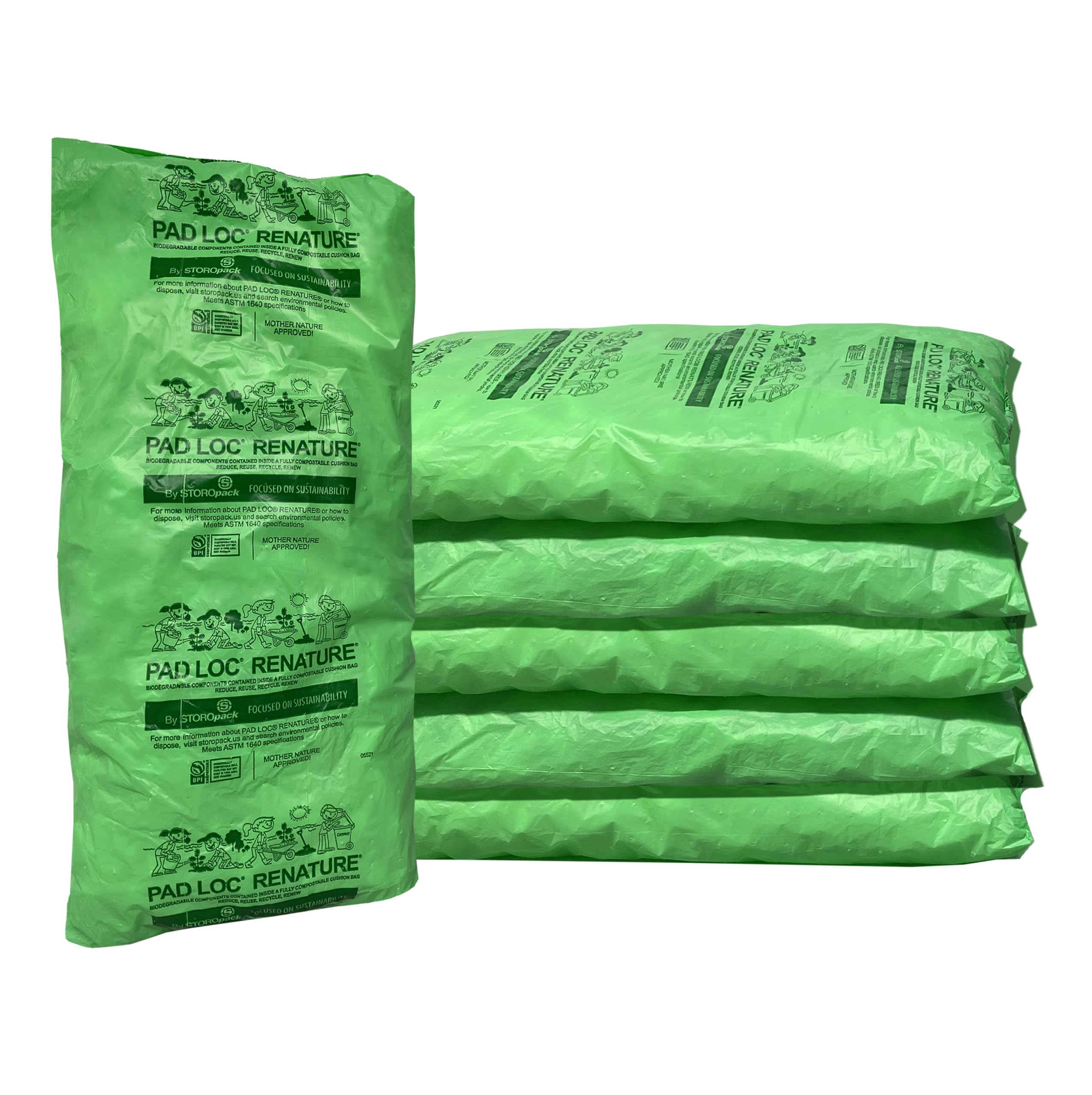 Amazon.com: UBMOVE Packing Peanuts, 6 Pack, Green, Compostable ...