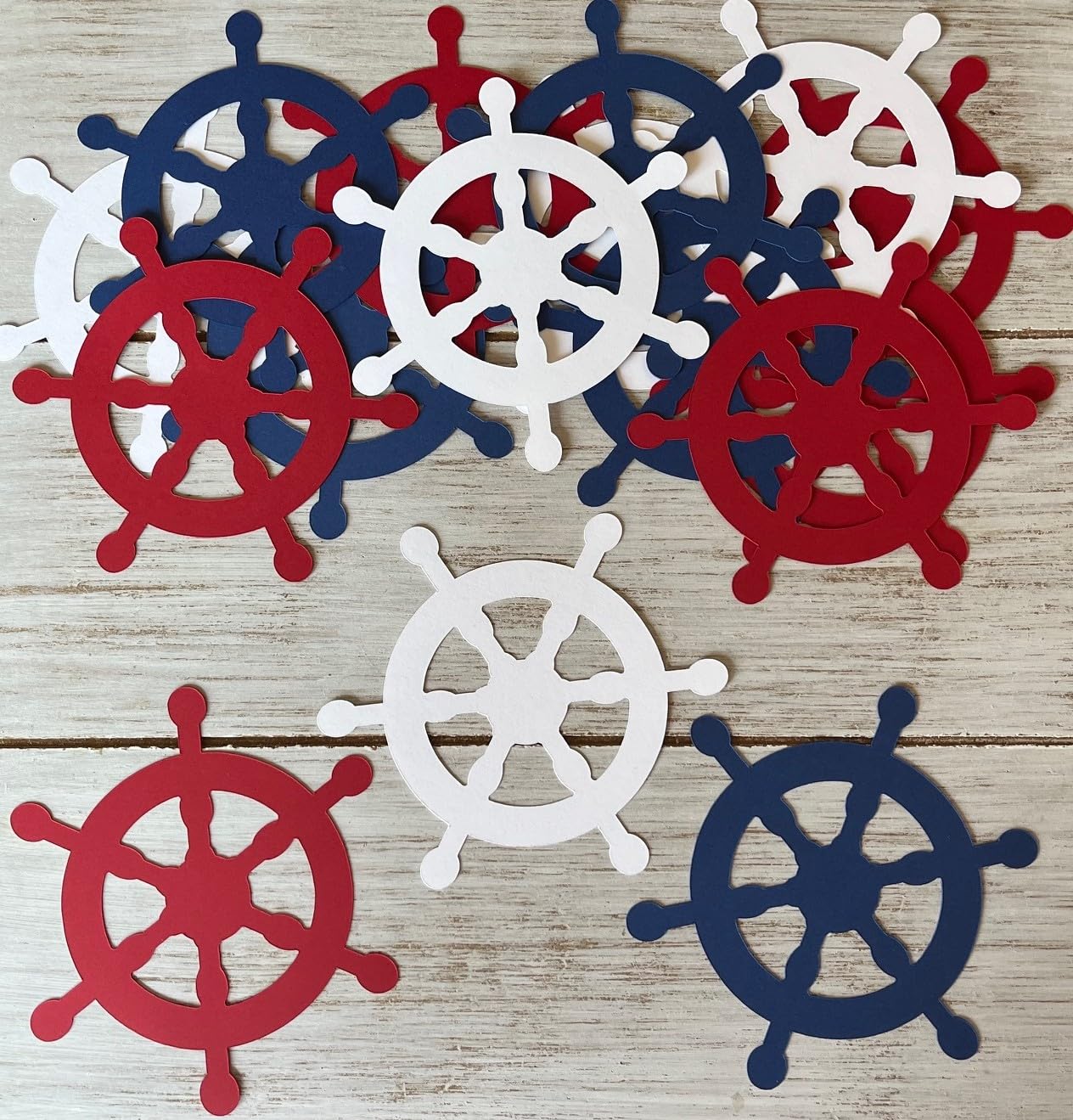 Amazon.com: Ship Wheel Cutouts - Nautical Ship wheel Paper cutouts ...