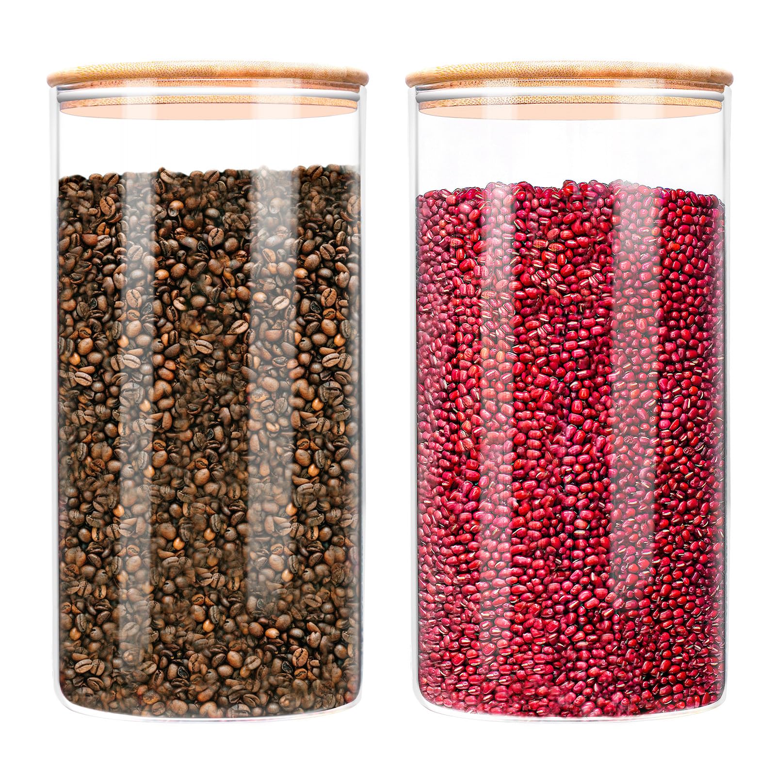 Amazon.com: GTJ Large Glass Food Storage Containers with Lids, Glass ...