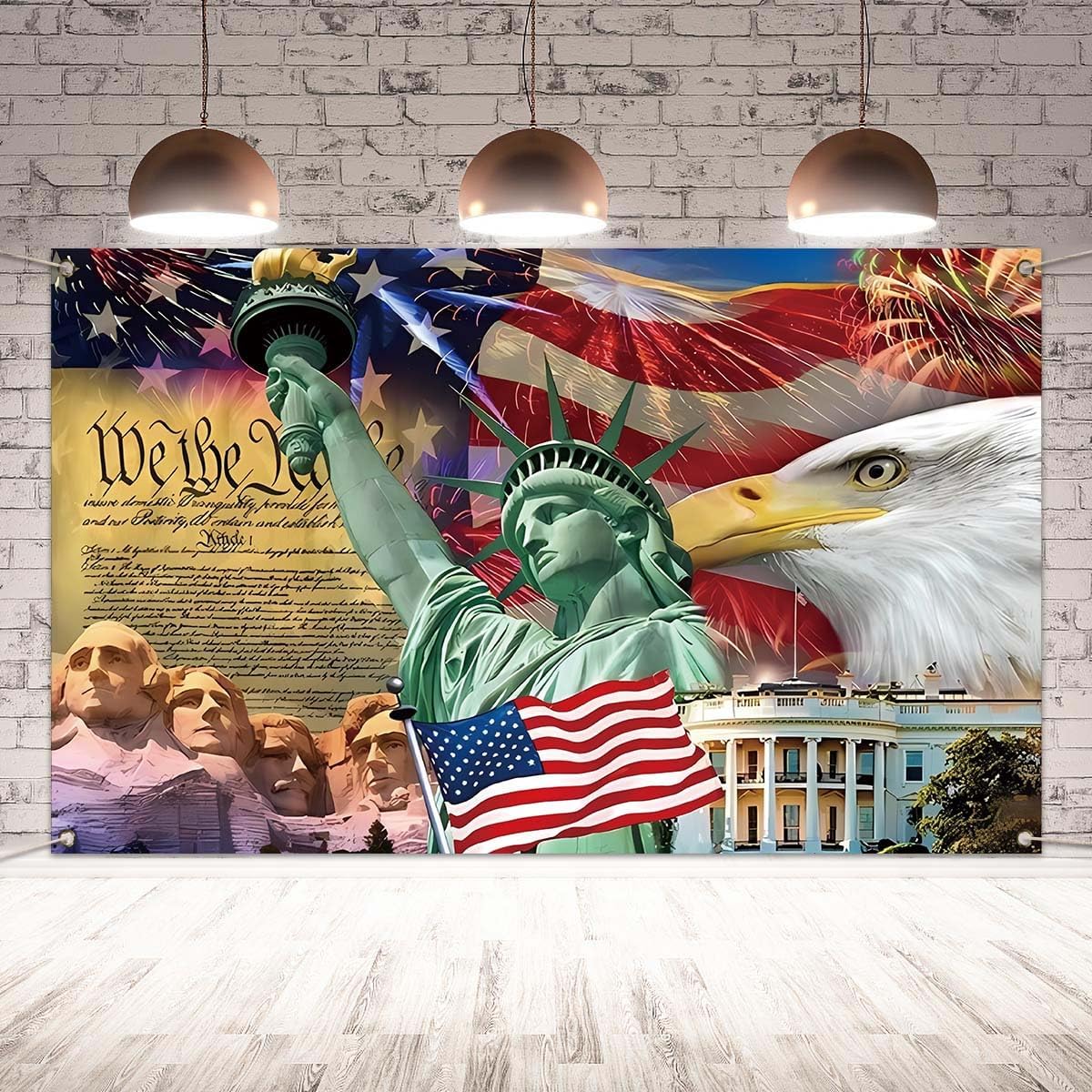 Amazon.com : BELECO America Independence Day Backdrop 8x6ft Fabric US ...