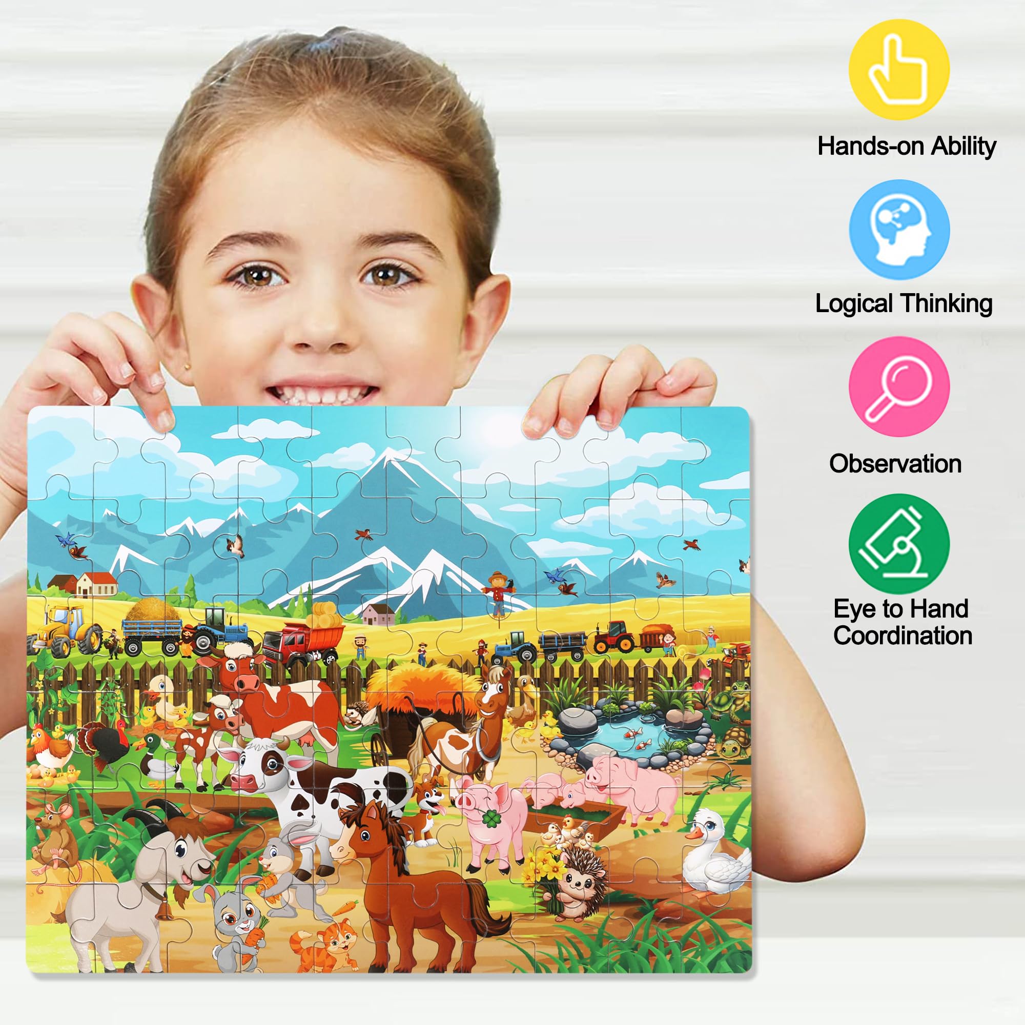 Snapklik.com : Puzzles For Kids Ages 4-8 100 Piece Toys Puzzle For Kid ...