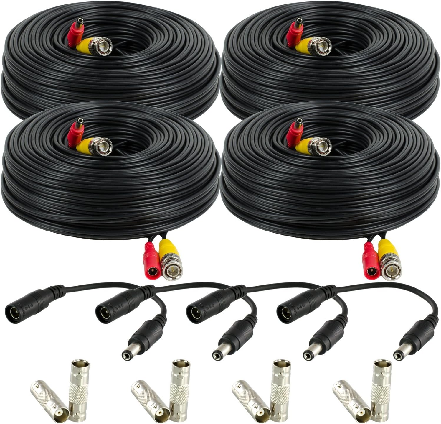 Amazon.com : Amcrest 4-Pack 150 Feet Pre-Made All-in-One Siamese BNC ...