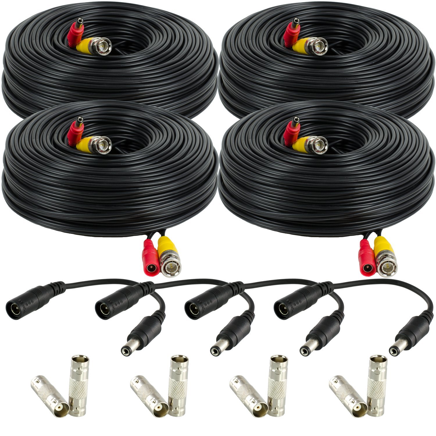 Amazon.com : Amcrest 4-Pack 150 Feet Pre-Made All-in-One Siamese BNC ...