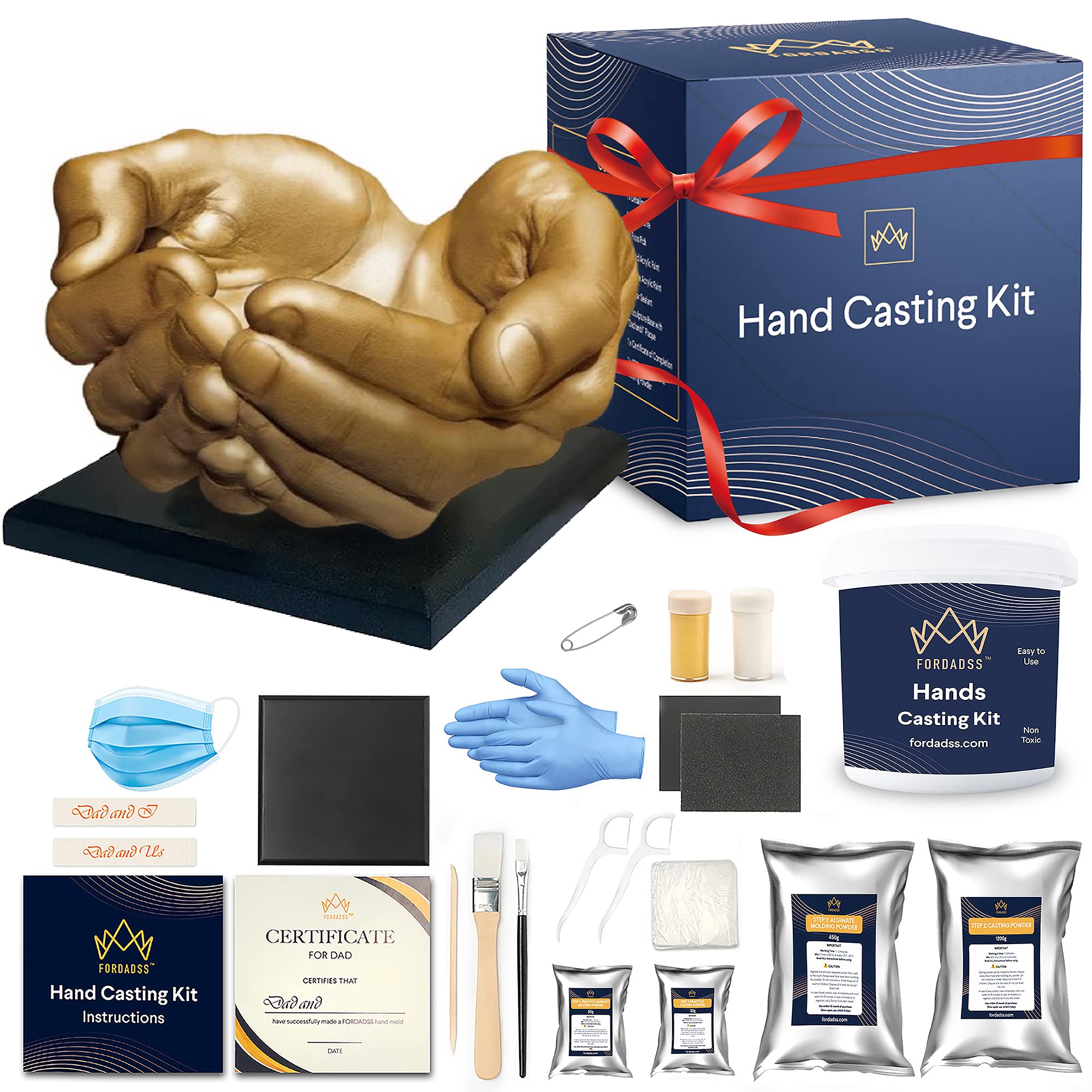 Fordadss Hand Casting Kit Couples Unique Birthday Gifts For Men ...