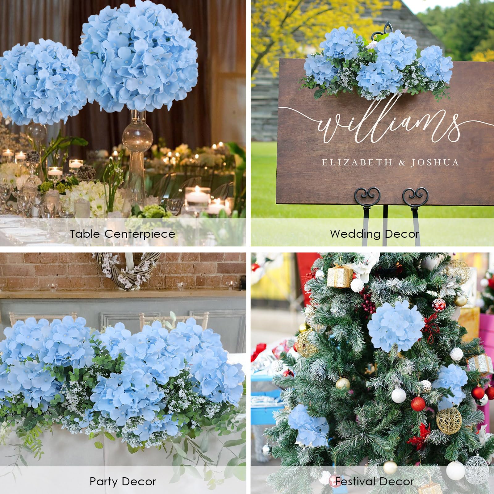 Blue Hydrangea Wedding Centerpieces Blue Hydrangea Wedding Flowers