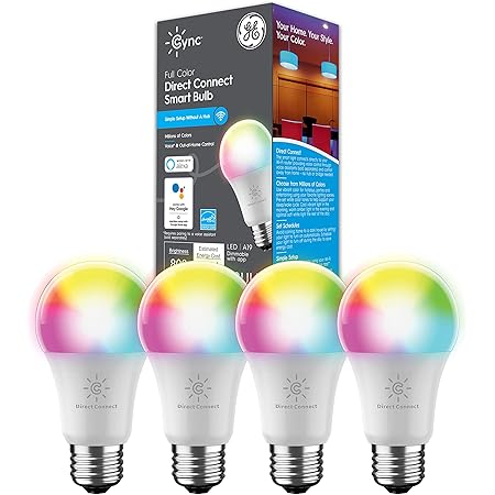 Amazon.com: GE CYNC Dynamic Effects Smart LED Light Bulbs, Color ...