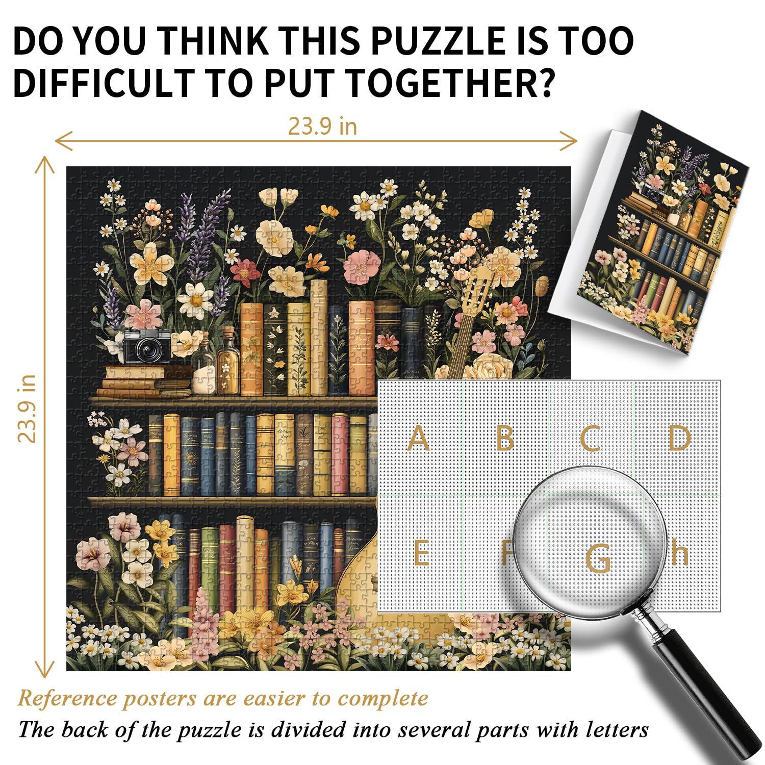 Snapklik.com : Wildflowers Puzzles For Adults 1000 Pieces, Vintage ...