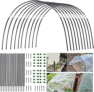 Amazon.com : Row Cover Hoops, Heavy-duty Fiberglass Hoop House Kit For ...