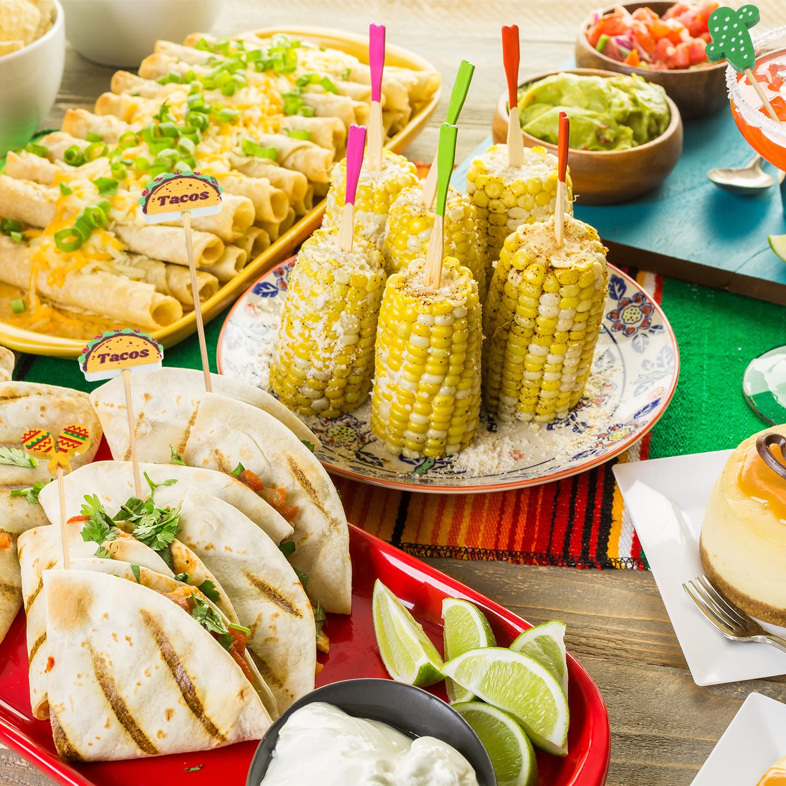 Snapklik.com : Fiesta Cupcake Toppers Mexican Fiesta Assorted Tropical ...