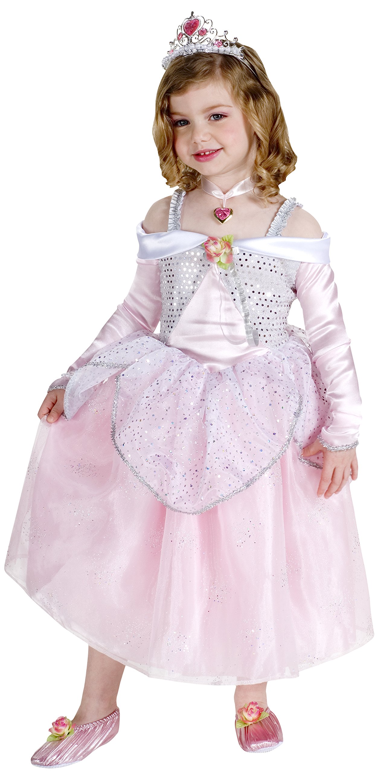 Amazon.com: Rubie's Child's Regal Rose Princess Costume, Small ...