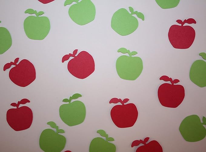 Amazon.com: 1in Apple Confetti, Apple Cut Out, Fall Theme, Fall ...