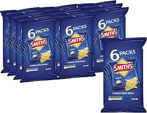Smith's Original Crinkle Cut Potato Chips Multipack, 12 Packs (6 x 19 ...