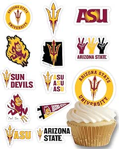 Amazon.com: Arizona State Cupcake Topper Party Supplies for ASU ...