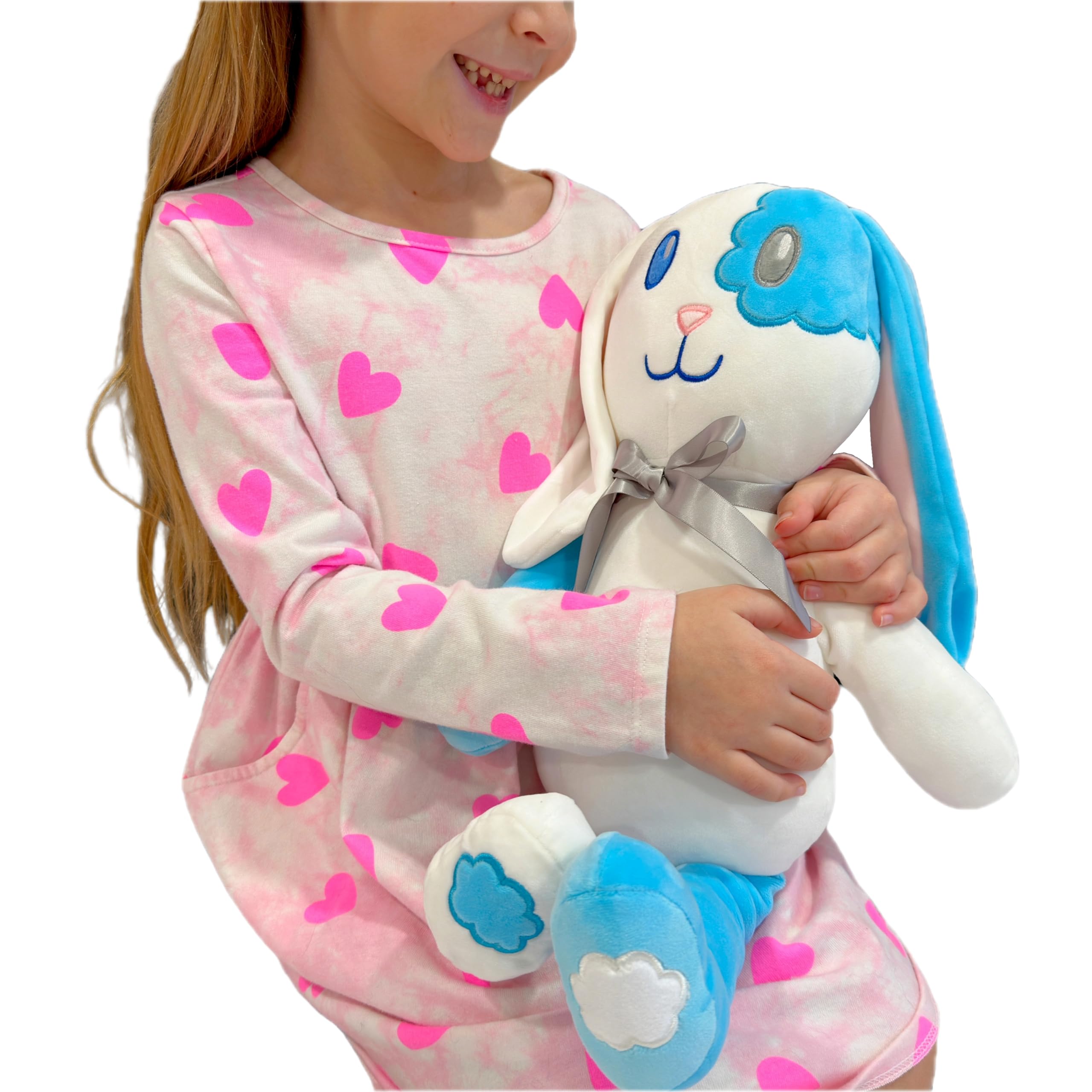 Amazon.com: Plush Guru CloudHop Bunny Rabbit Stuffed Animal Soft Cute ...