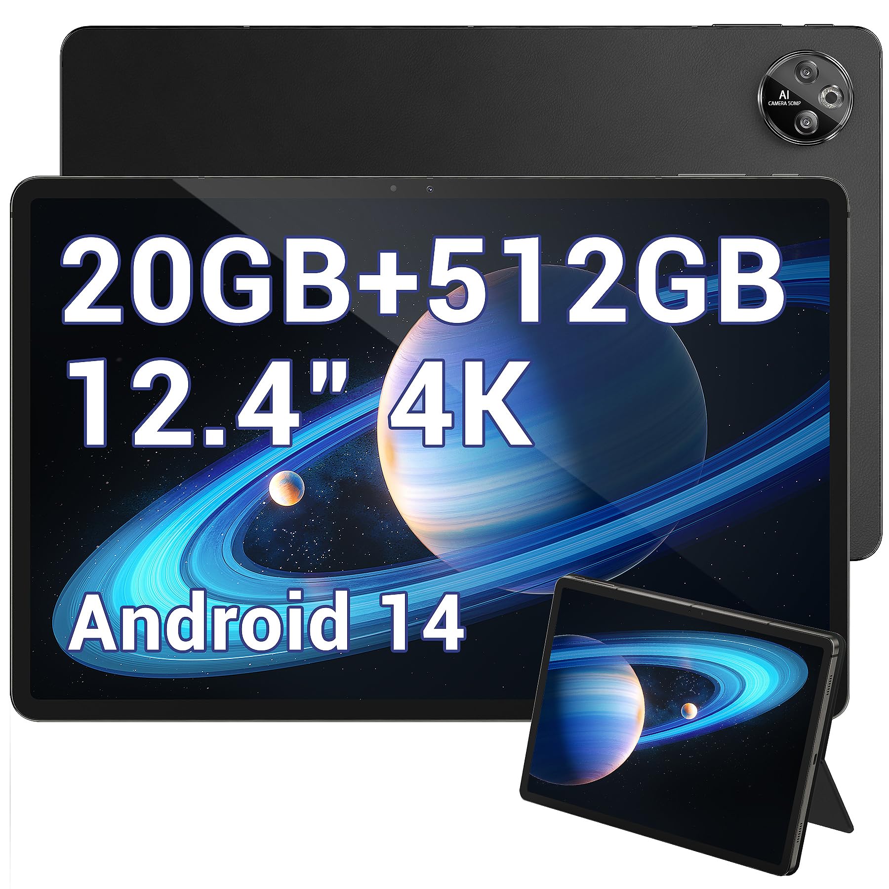 DOOGEE T30 MAX Tablet 12.4 Zoll, Gaming Tablet PC Android 14， 20GB RAM ...