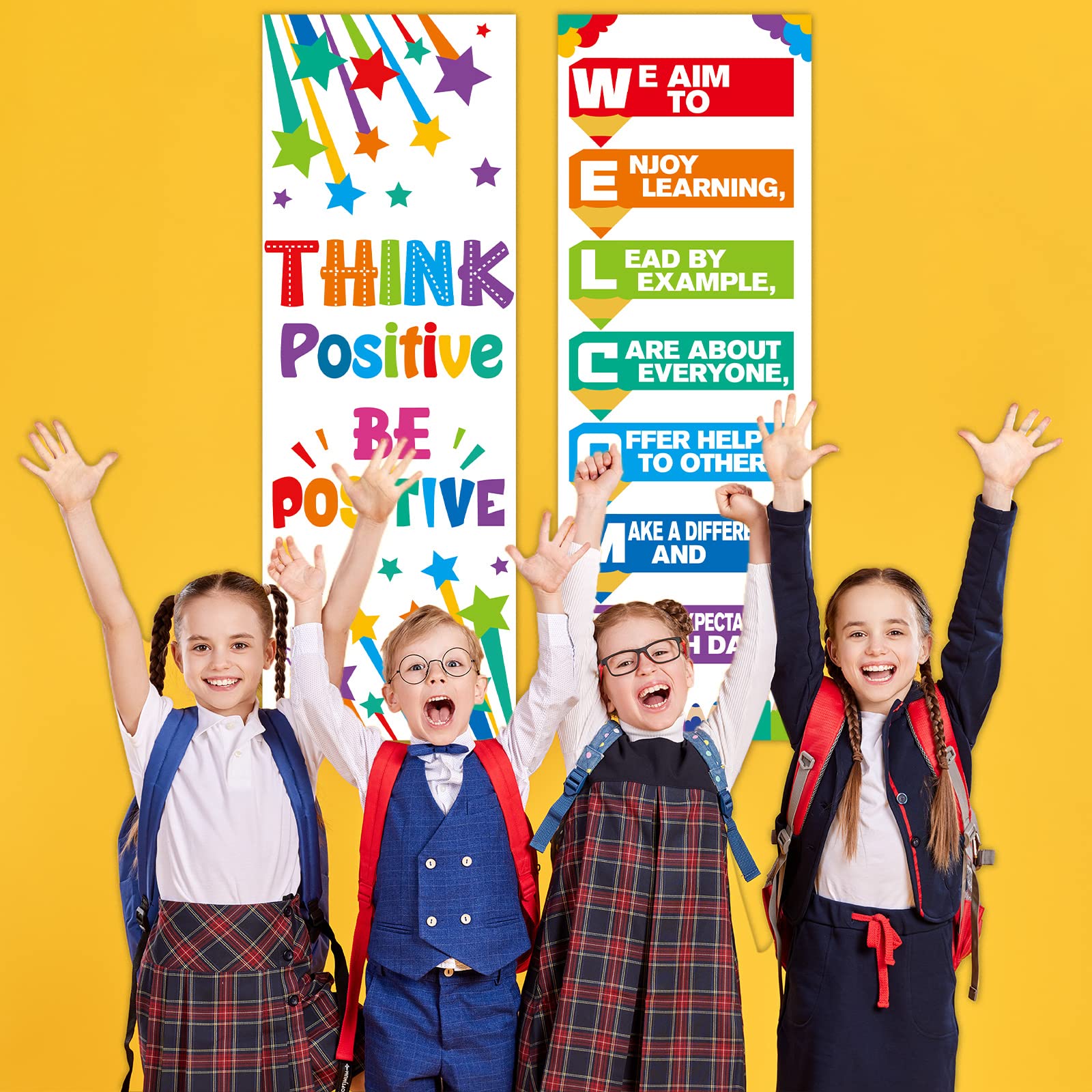 Snapklik.com : ZOIIWA Classroom Welcome Poster For Teachers & Students