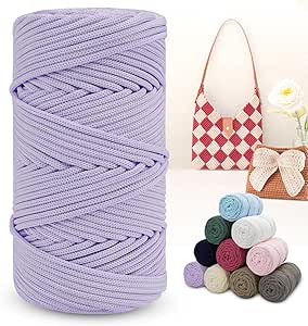 Amazon.com: LEREATI Polyester Macrame Cord 4mm x 164 Yards Braided ...