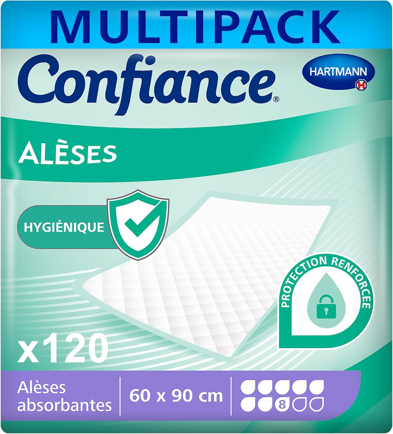 Confiance Alèse - Alèses pour la Protection de la Literie ou du Fauteuil - Niveau d'Absorption ...