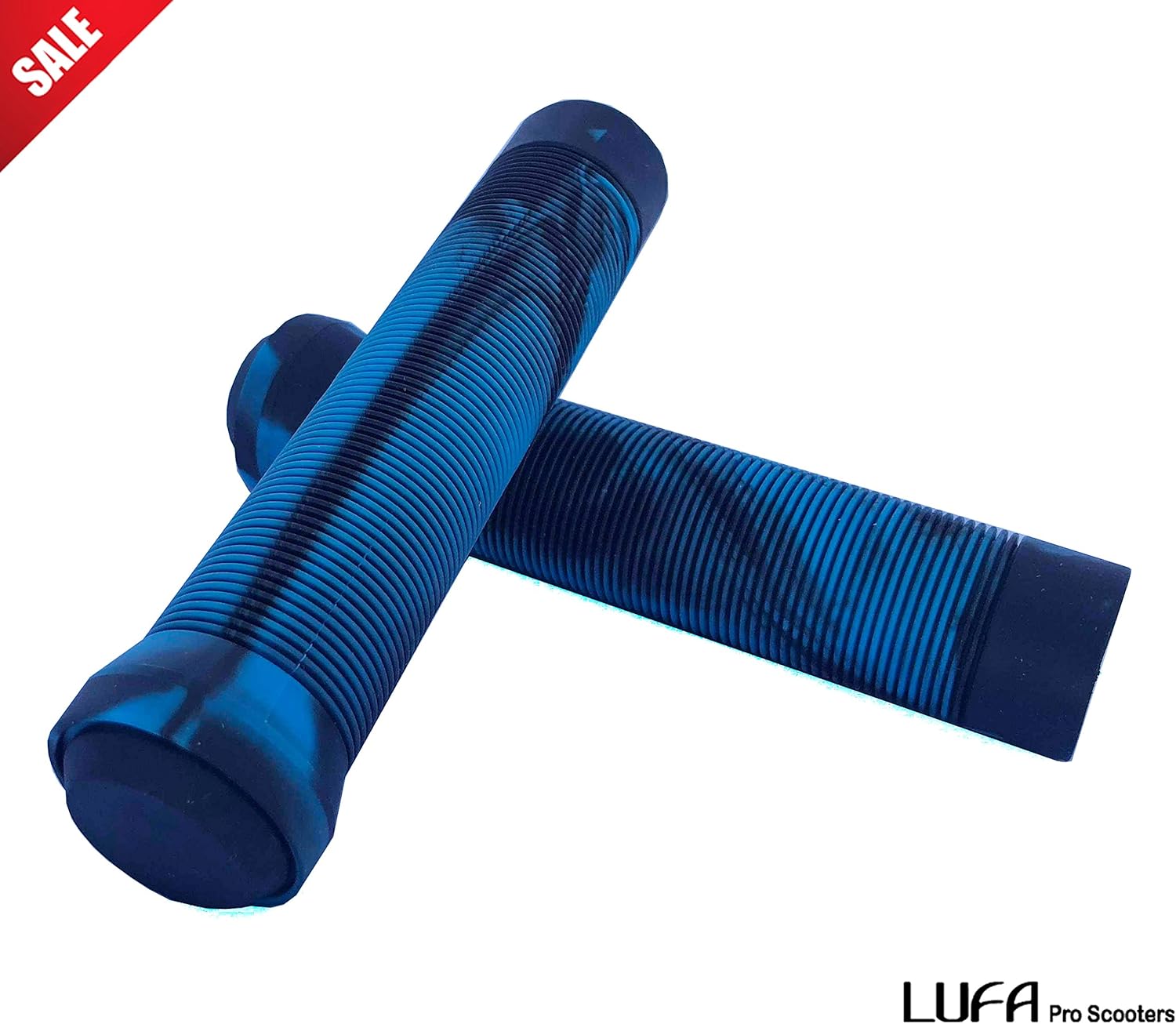 Amazon.com : LUFA Handle Bar Grips Pro Scooters Mix Colored Blue/Black ...