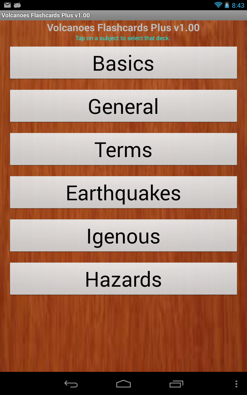 Volcanoes Flashcards Plus:Amazon.in:Appstore for Android