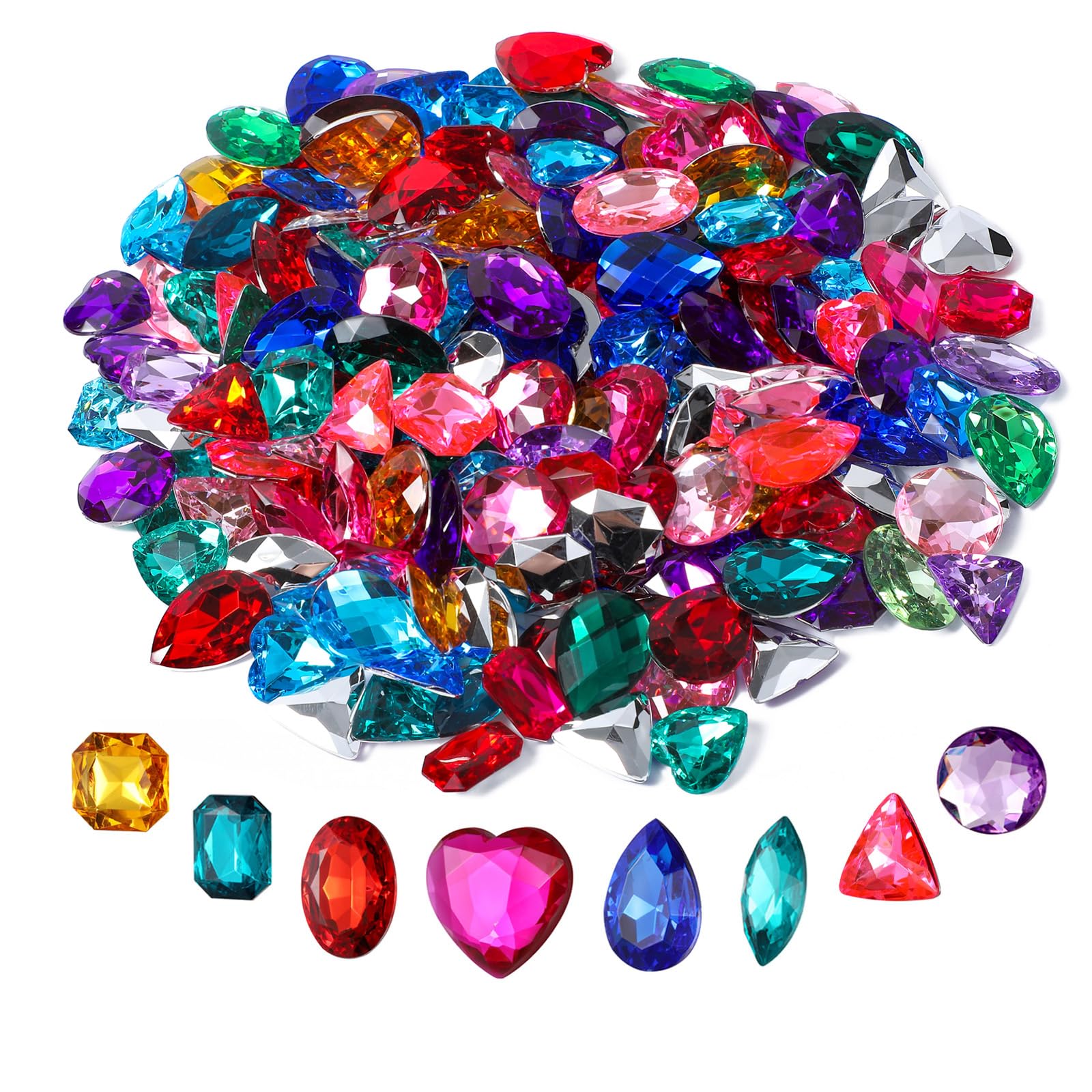 Amazon.com: RICHNESS Bejeweled Craft Jewels Jumbo Bling Crystal Gem ...