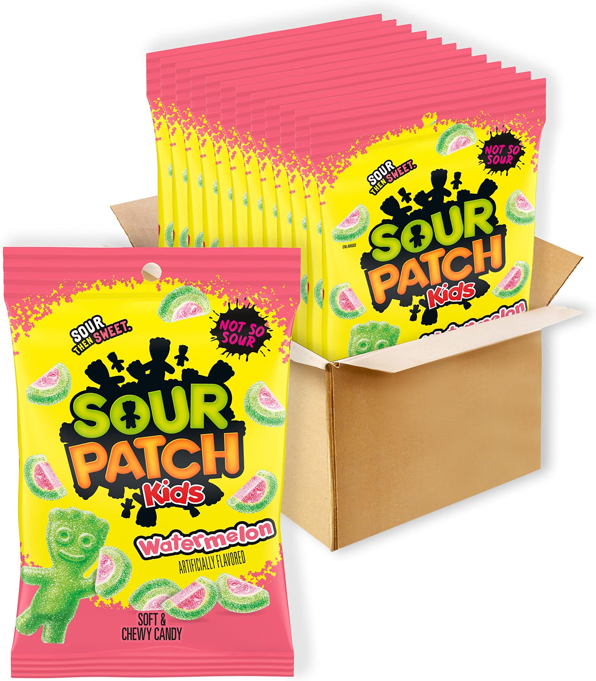 Amazon.com : SOUR PATCH KIDS Watermelon Soft & Chewy Candy, Bulk Candy ...