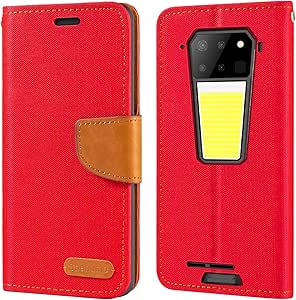 Amazon.com: Oxford Fabric PU Leather Flip Wallet Case Compatible with Unihertz 8849 Tank 3 Pro ...