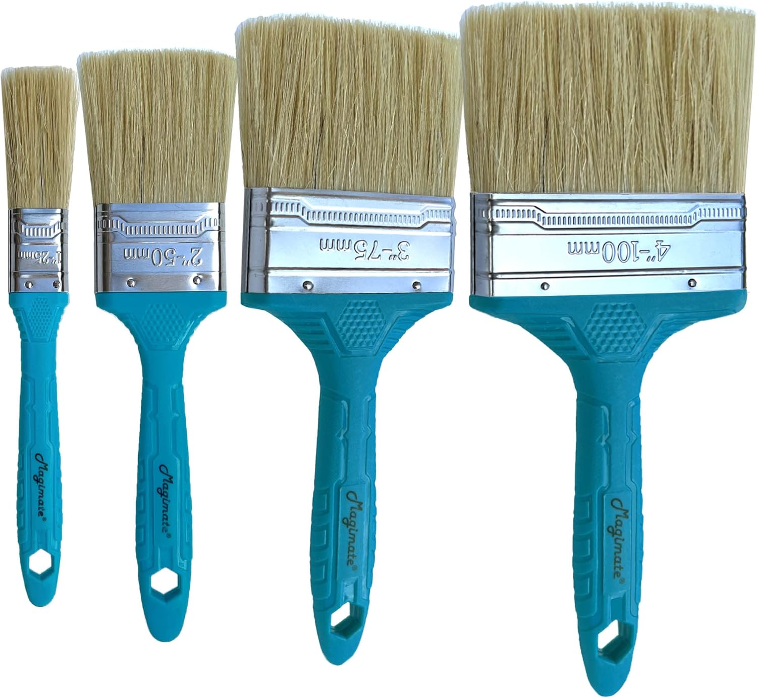 Amazon.com: Magimate Stain Brushes Set 1-inch 2-inch 3-inch and 4-inch ...