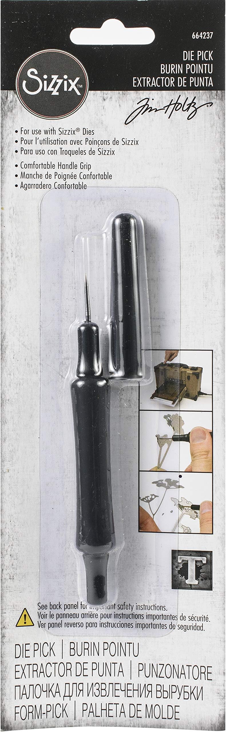 Amazon.com: Sizzix Tim Holtz Die Brush & Magnetic Die Pick Tool Kit ...