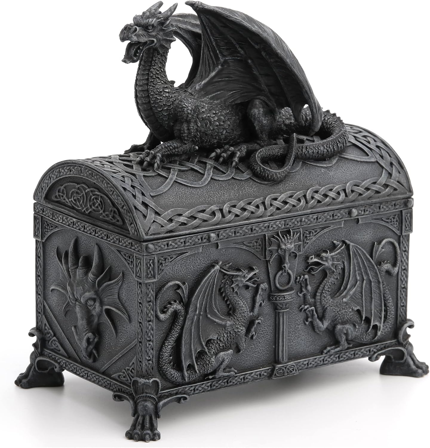 Amazon.com: Veronese Design 7.25" Tall Dragon Chest Decorative Trinket ...