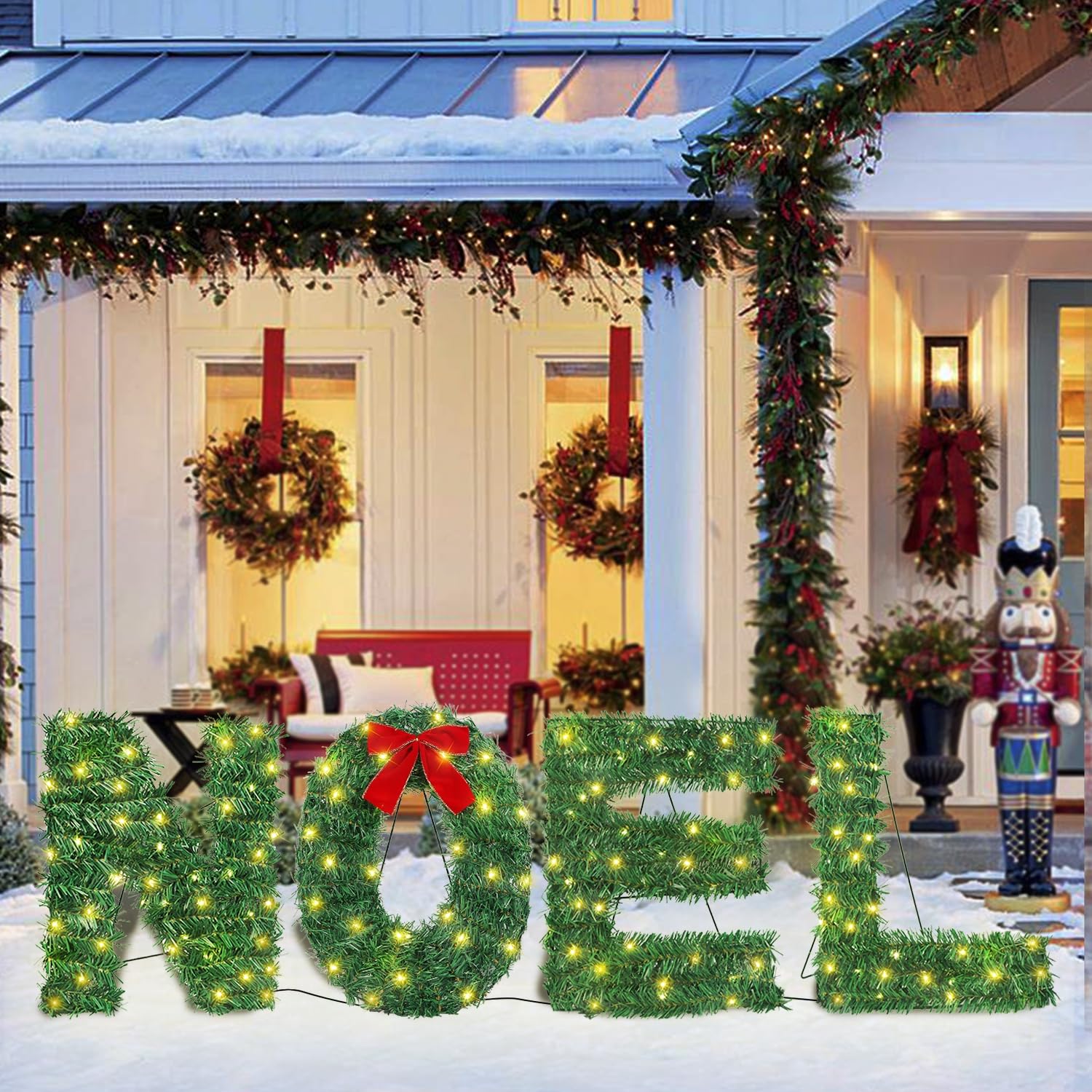 Snapklik.com : ATDAWN 4 Pc Noel Sign Christmas Decoration Set