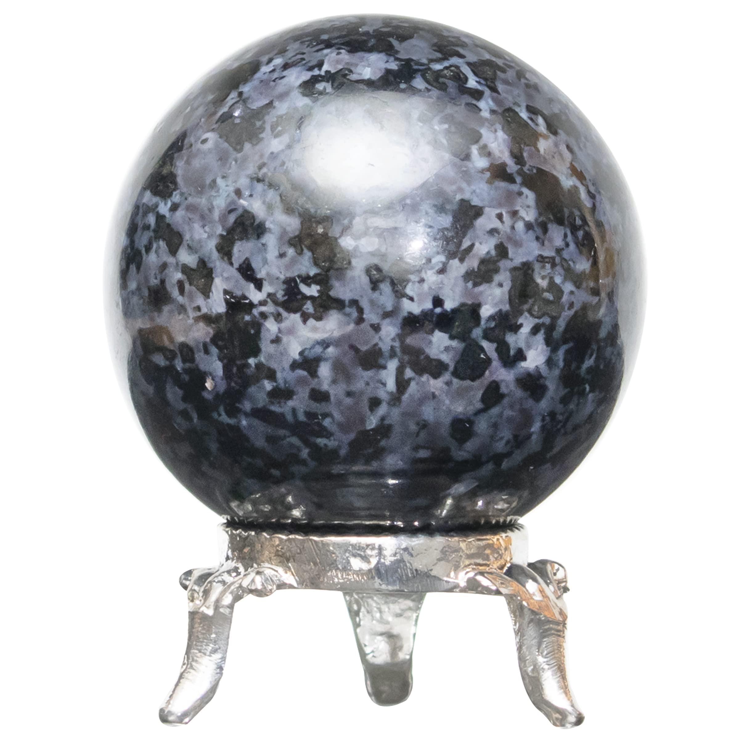 Amazon.com: ZAICUS 45 mm Indigo Gabbro Sphere Ball with Metal Stand ...
