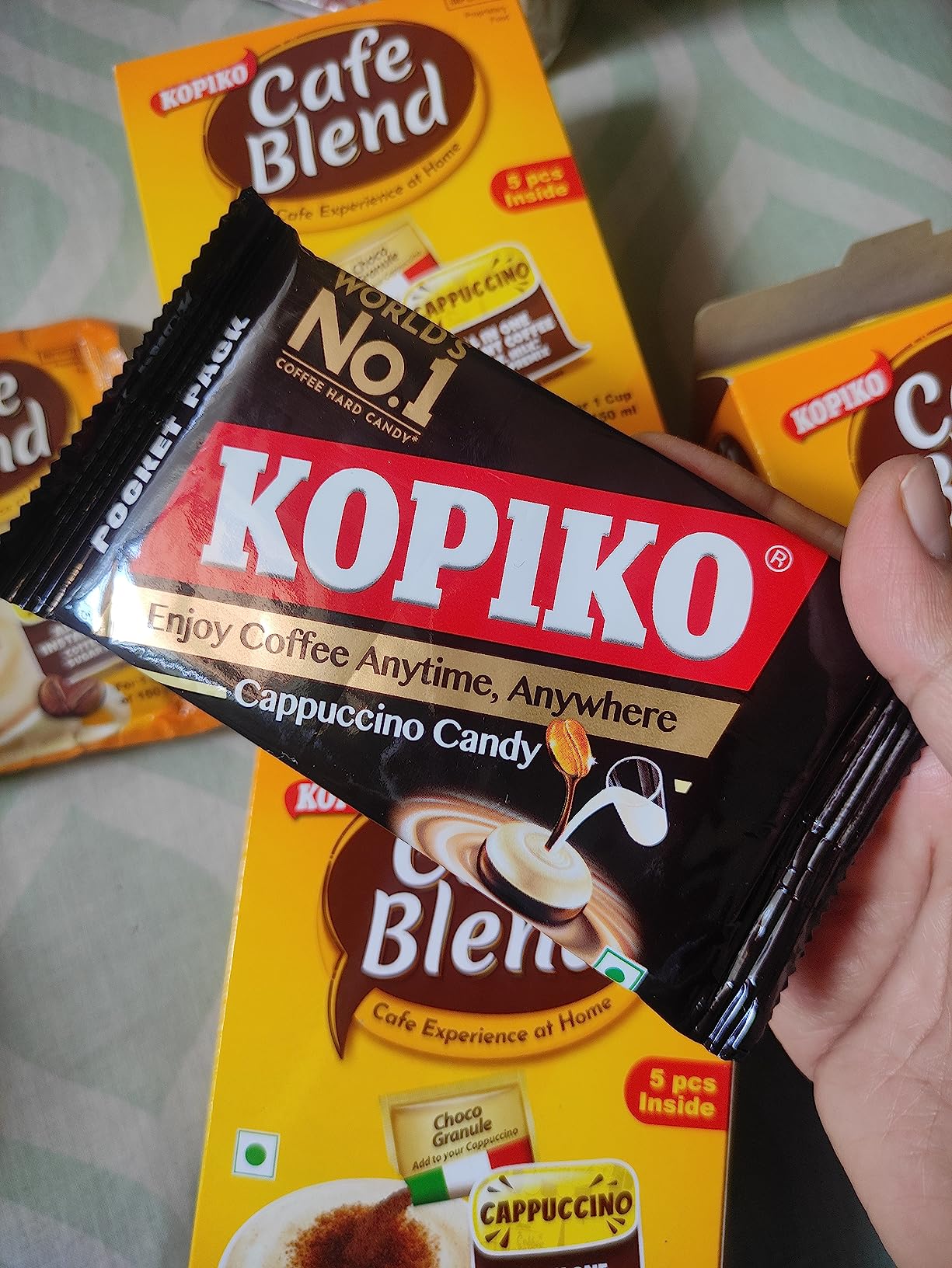 Kopiko Cafe Blend Cappuccino All In 1 Premix Instant Coffee - 125 Gm ...