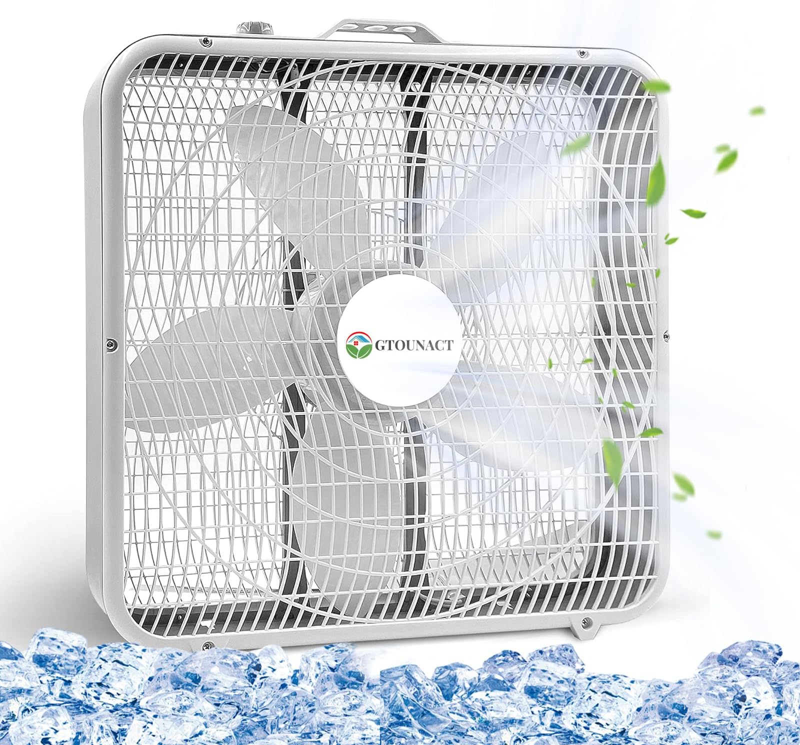 Amazon.com: Lasko 20 INCH Box Fan with SAVESMART technology, WHITE ...