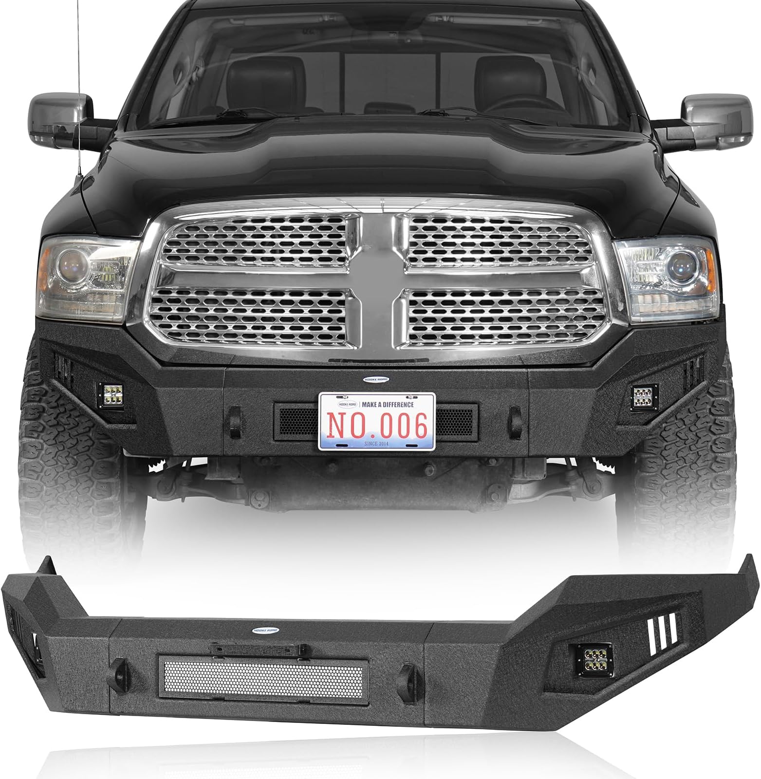 Amazon.com: Nixon Offroad Front Bumper for 2013-2018 Dodge RAM 1500 ...