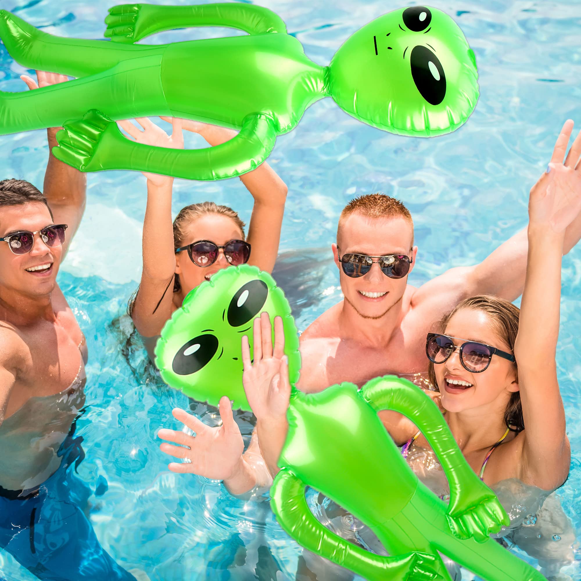 Snapklik.com : 4 Pack 67 Inch Giant Inflatable Alien Green Blow Up ...