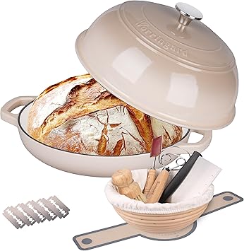 Amazon.com: VORRINGARD Enameled Cast Iron Dutch Oven Pot with Lid ...