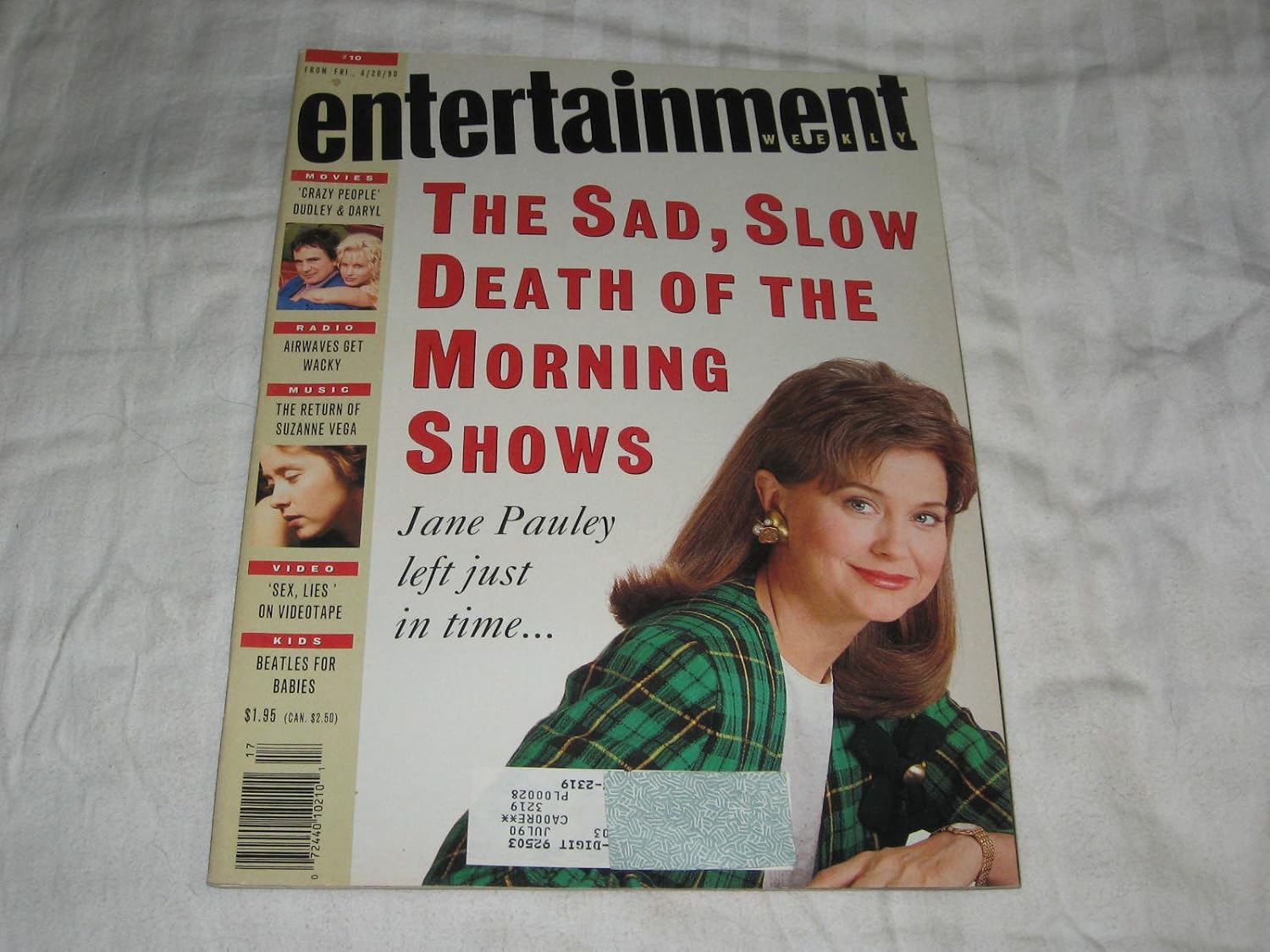 Entertainment Weekly Magazine April 20, 1990 (Jane Pauley , Dudley ...