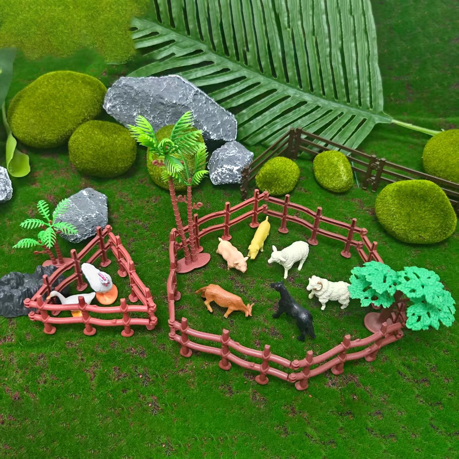 Snapklik.com : Realistic Farm Animal Figurines 44 Pcs, Plastic Farm ...