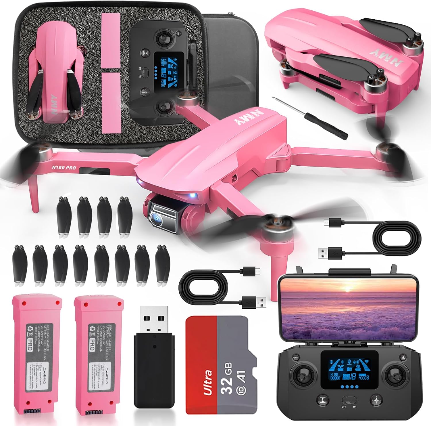 NMY N100 Drones with Camera for Adults 4k, 1000m Transmission, 50mins ...