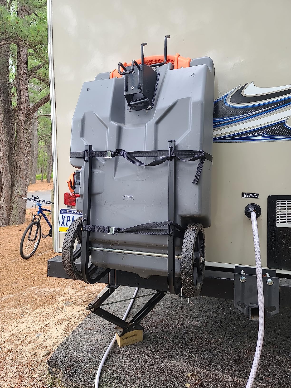 $10/mo - Finance ECOTRIC RV Portable Waste Tote Tank Carrier RV Camper ...