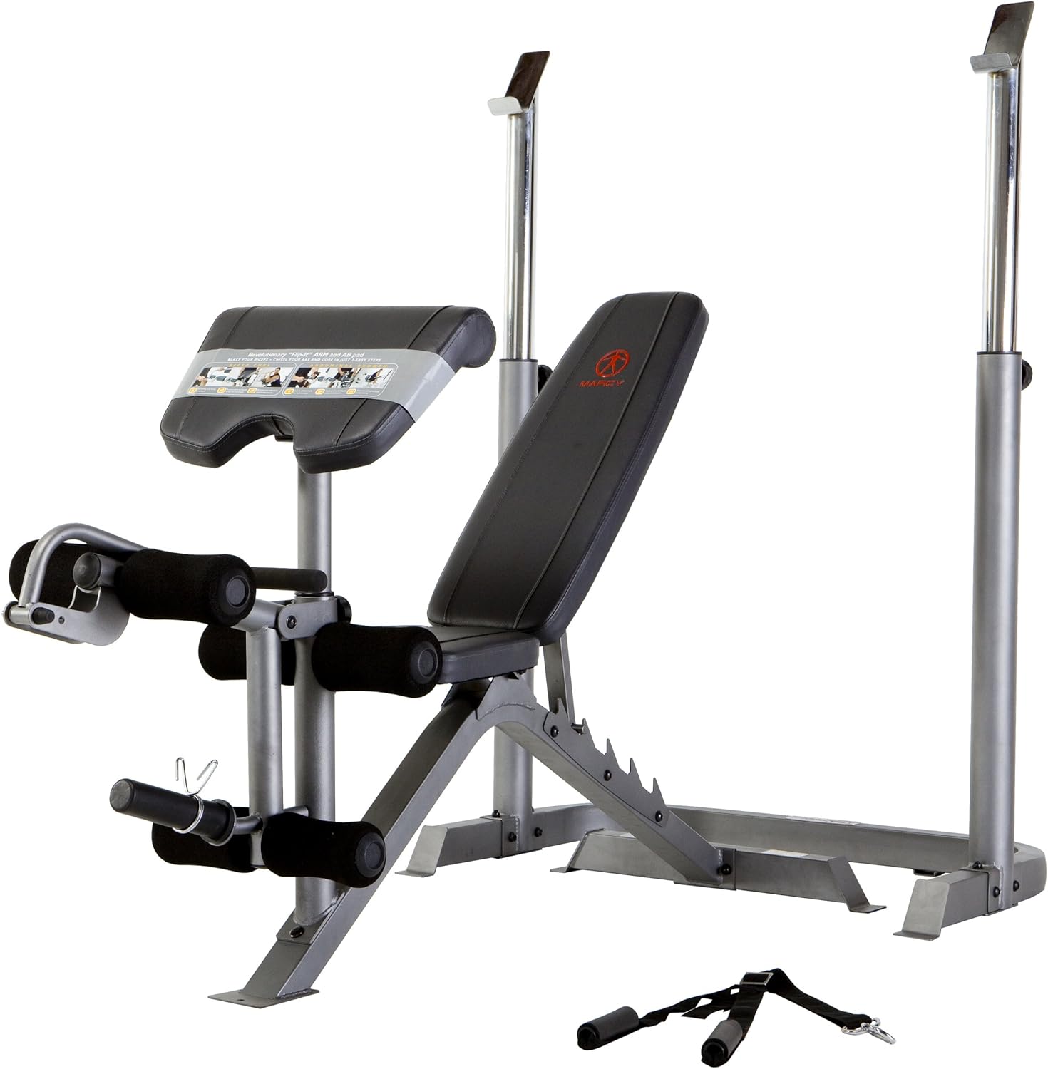 Amazon.com : Marcy Classic MCB 849 Mid Size Bench with Rack ...