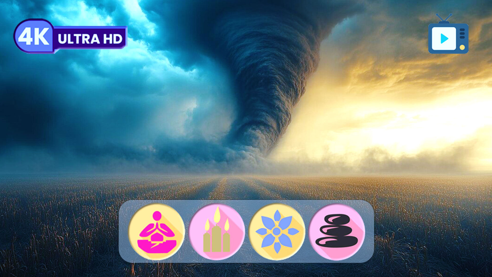 Calm in the Storm Screensaver – Soothing Tornado Ambience with Gentle ...