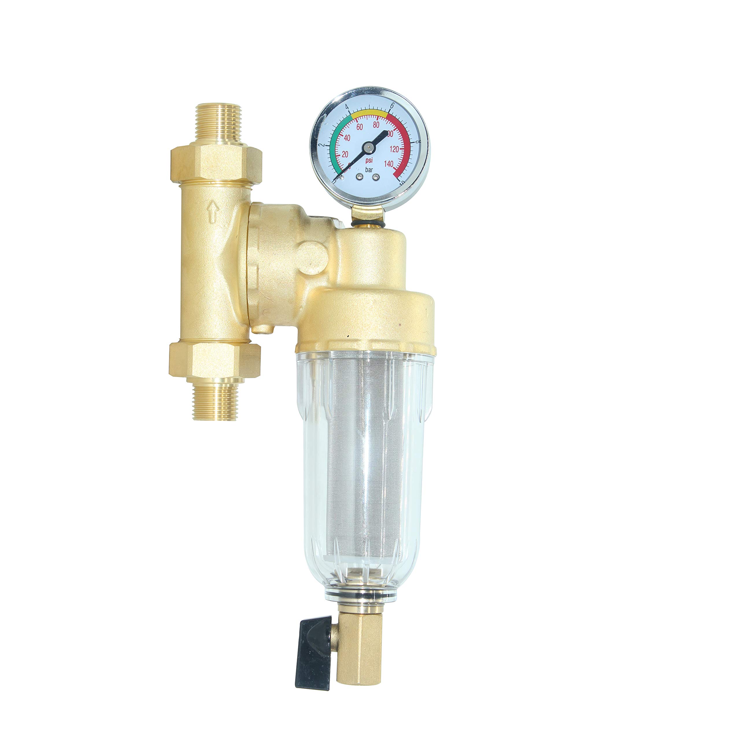 Buy Beduan Whole House Water Pre-Filter System Reusable Spin Down ...