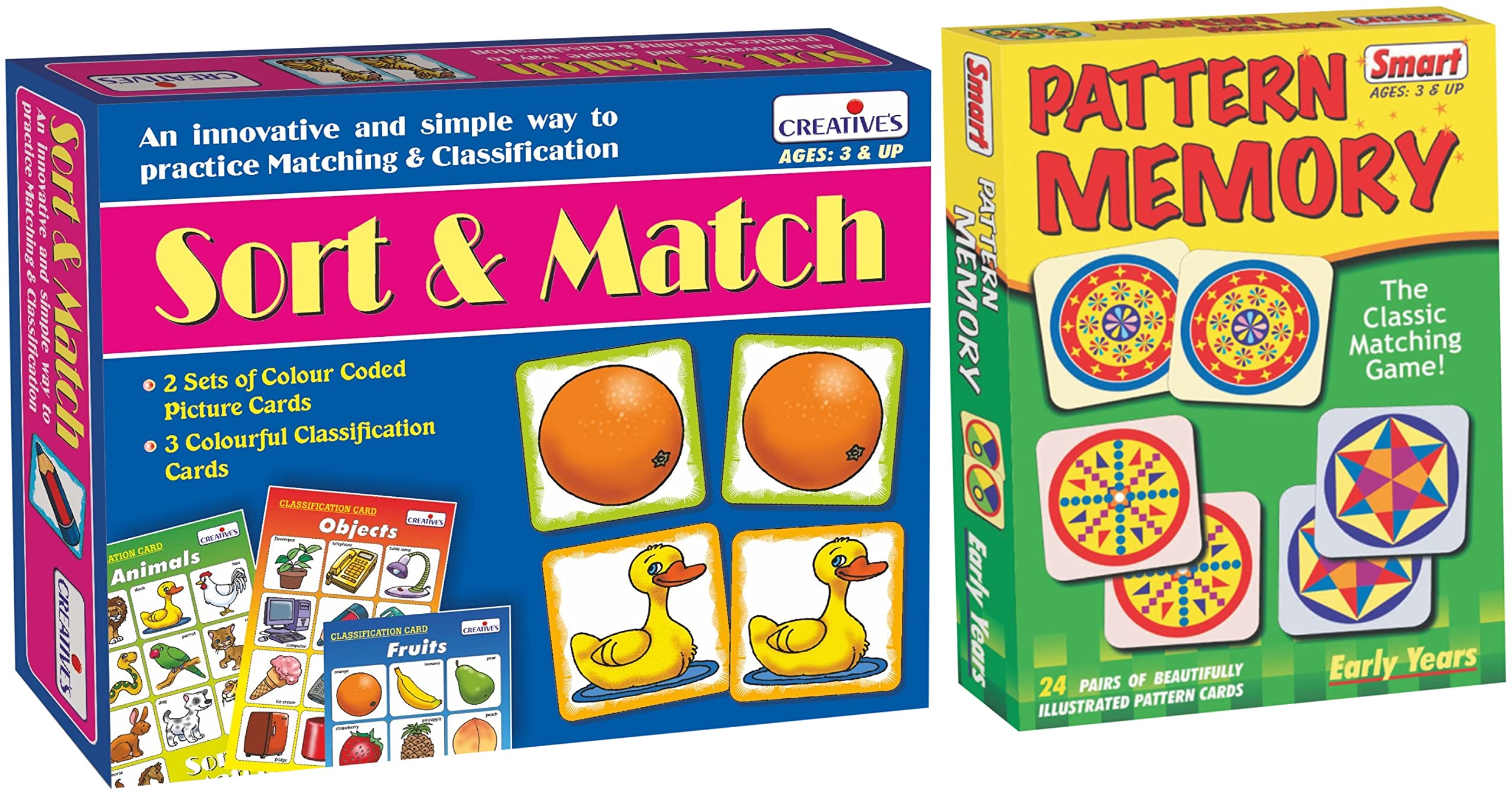 Buy Creative's Sort and Match Card Game (Multi-Color)&Smart Pattern ...