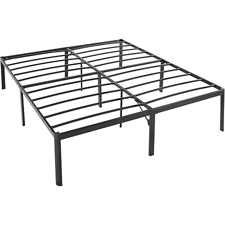 Amazon.com: Neslime 18 Inch High King Bed Frame No Box Spring Needed ...