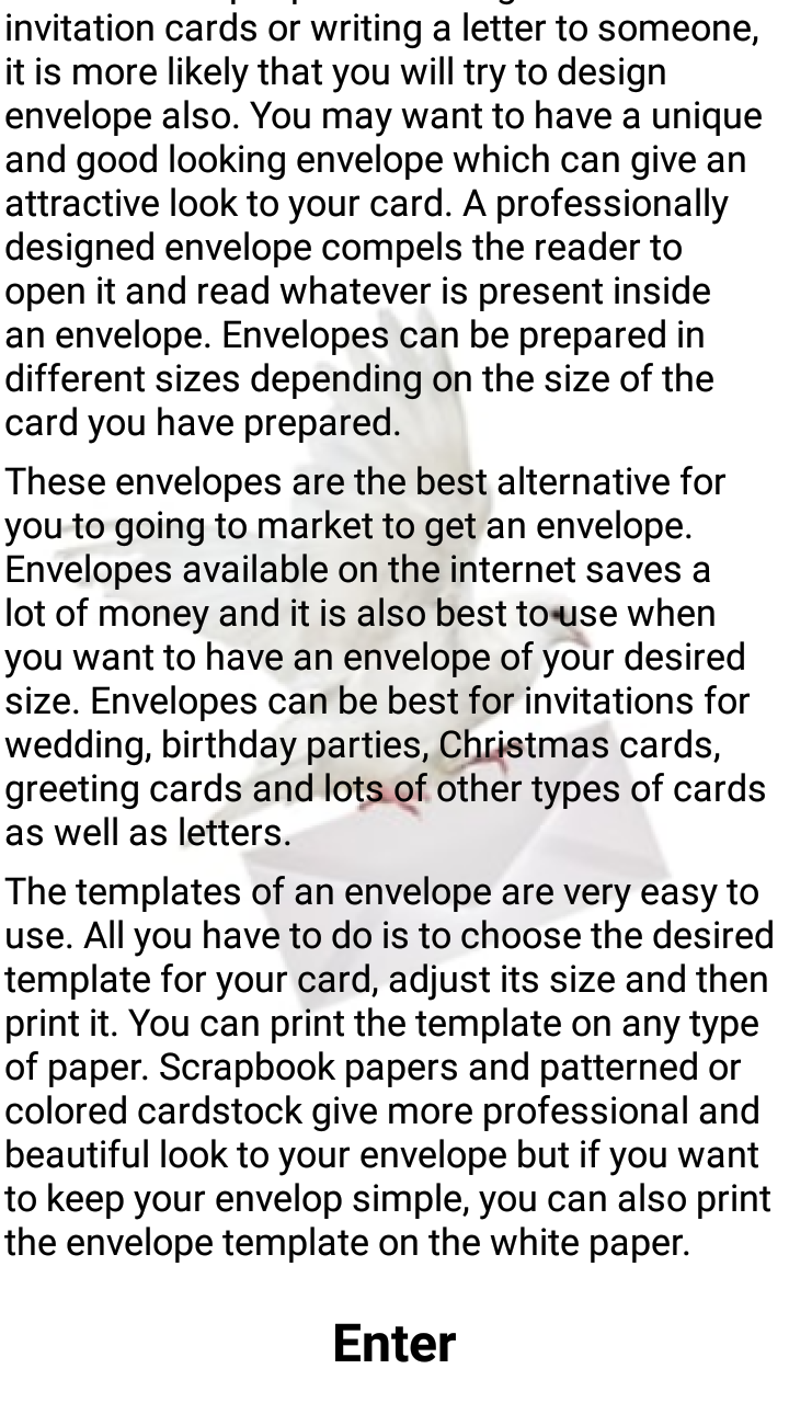 Envelopes Templates - App on Amazon Appstore