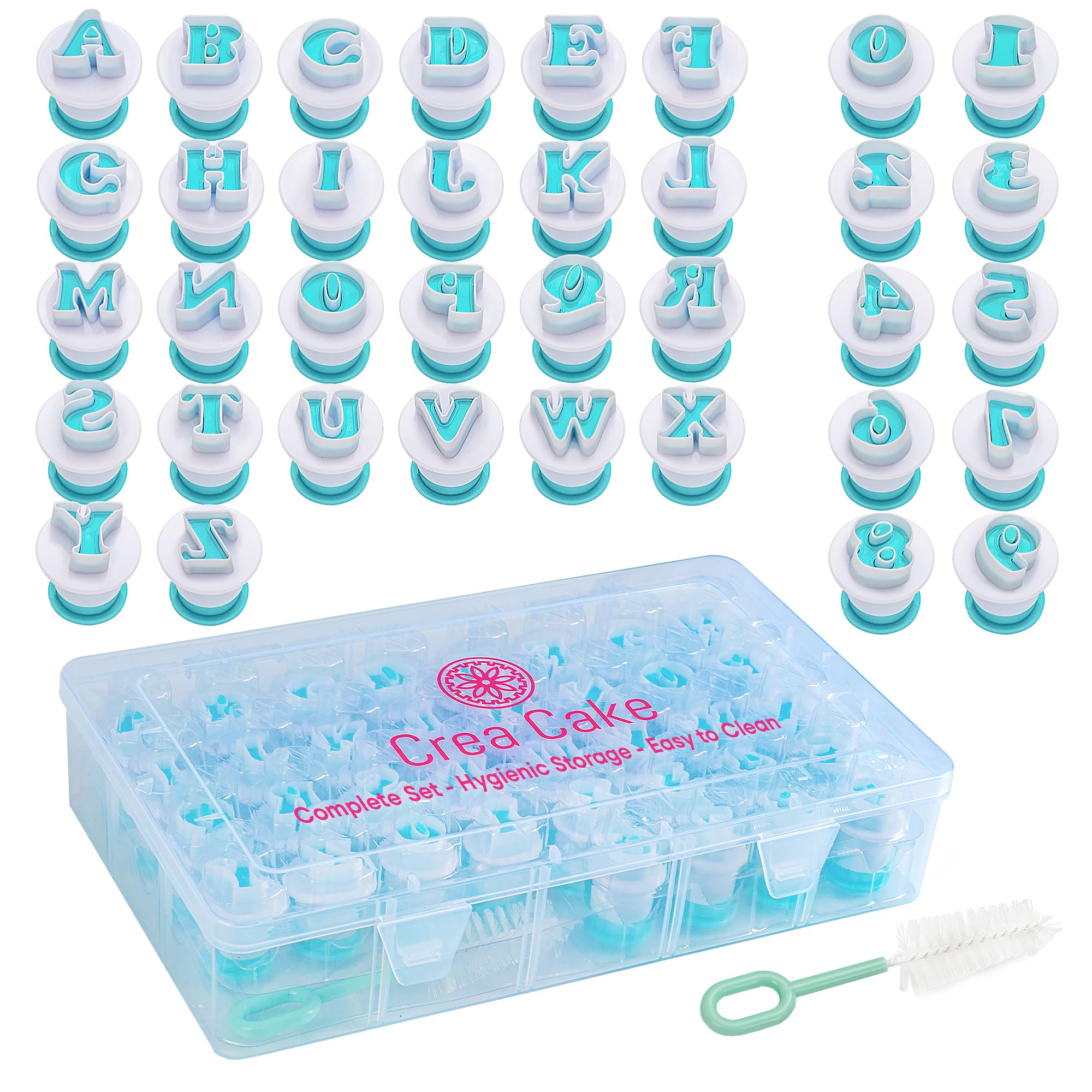 Amazon.com: Crea Cake® 36 pcs Fondant Alphabet Letter Cutters, BPA Free ...