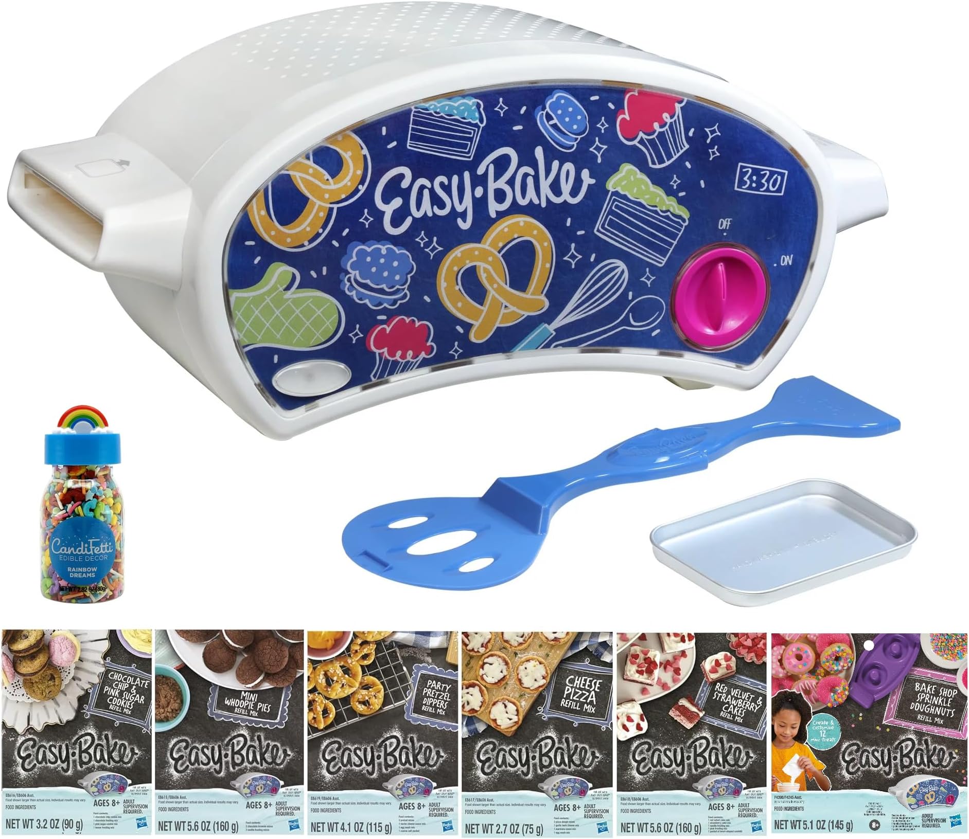 Amazon.com: Ultimate Easy Bake Baking Bundle for Kids - Oven, 6 Mixes ...