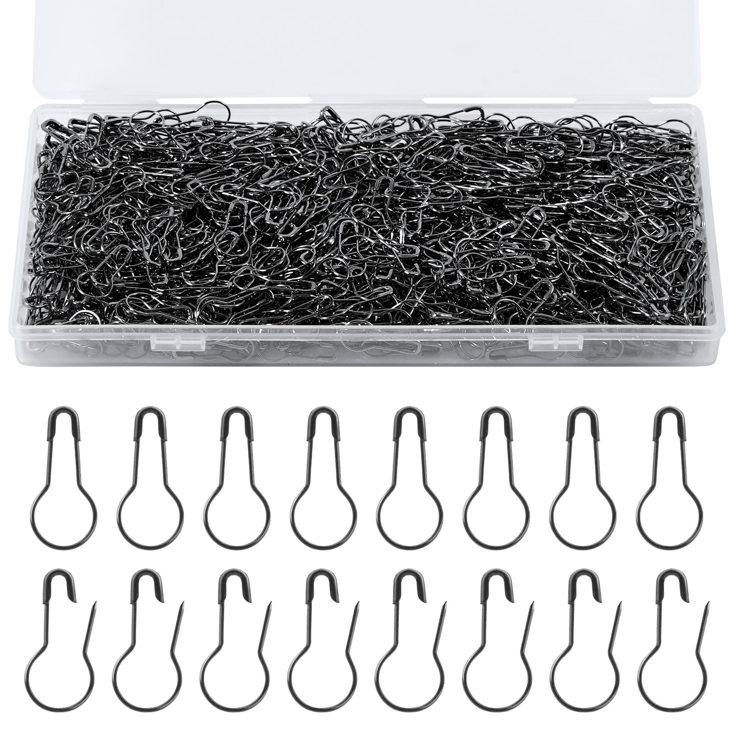 1000pcs Gourd Safety Pins, 0.87in Metal Bulb Pins for Crafts Calabash ...